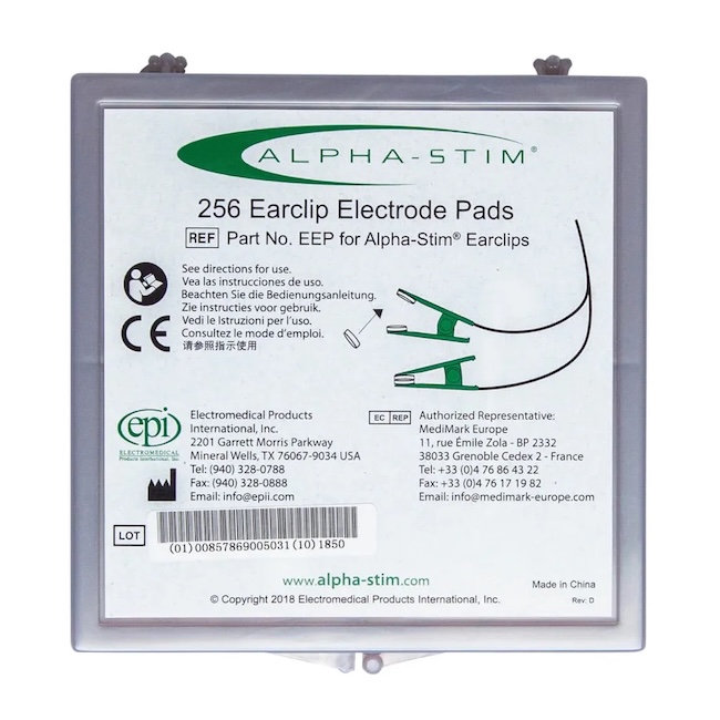 Alpha-Stim Earclip Felt Pads — 256-Pack for AID & M Devices Mental ...