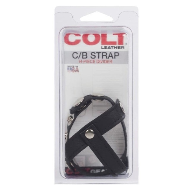 COLT H-Piece Divider Leather Strap — Adjustable Fit, Bold Style Mental ...